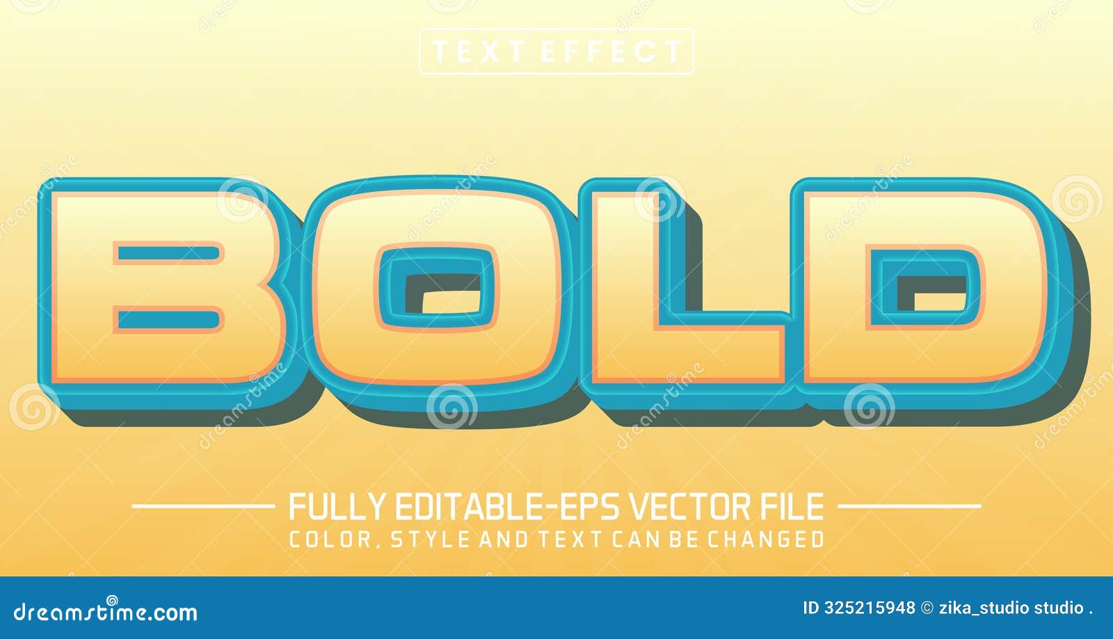 Editable Bold Text Style Effect - Text Style Concept Stock Vector ...