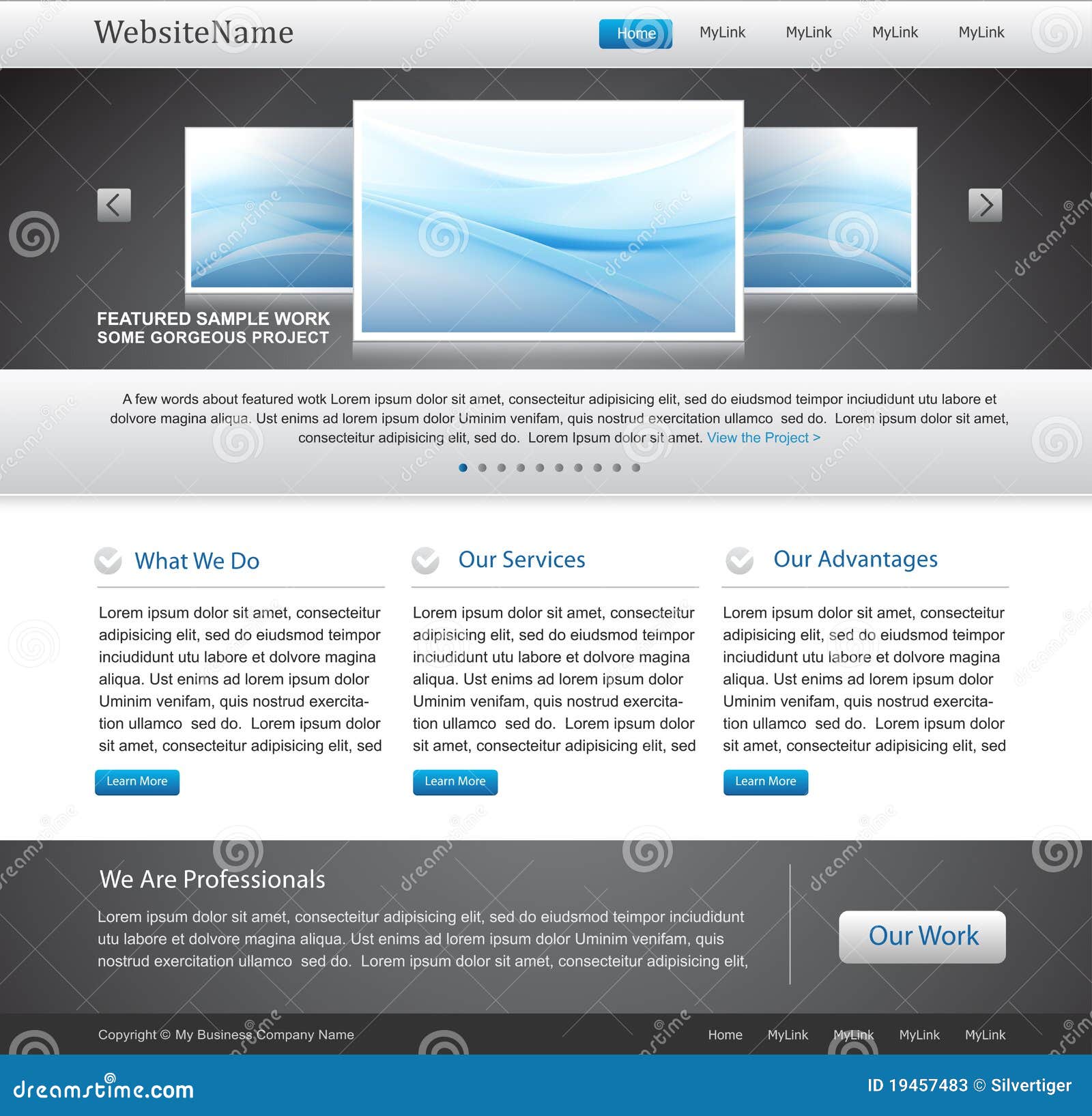 Metallic Template Website Stock Illustrations – 18,389 Metallic ...