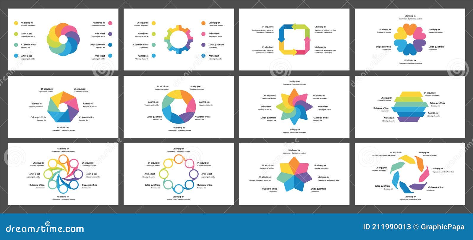 Editable Circle Infographic. Template For Cycle Diagram, Graph ...