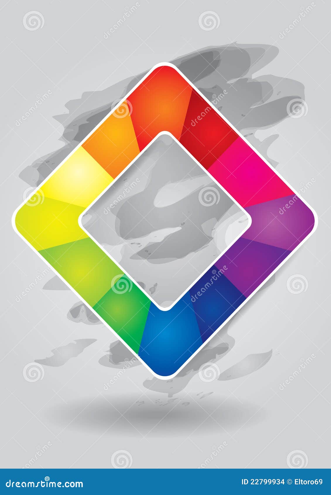Editable Color Wheel Template Cartoon Vector | CartoonDealer.com #48621165