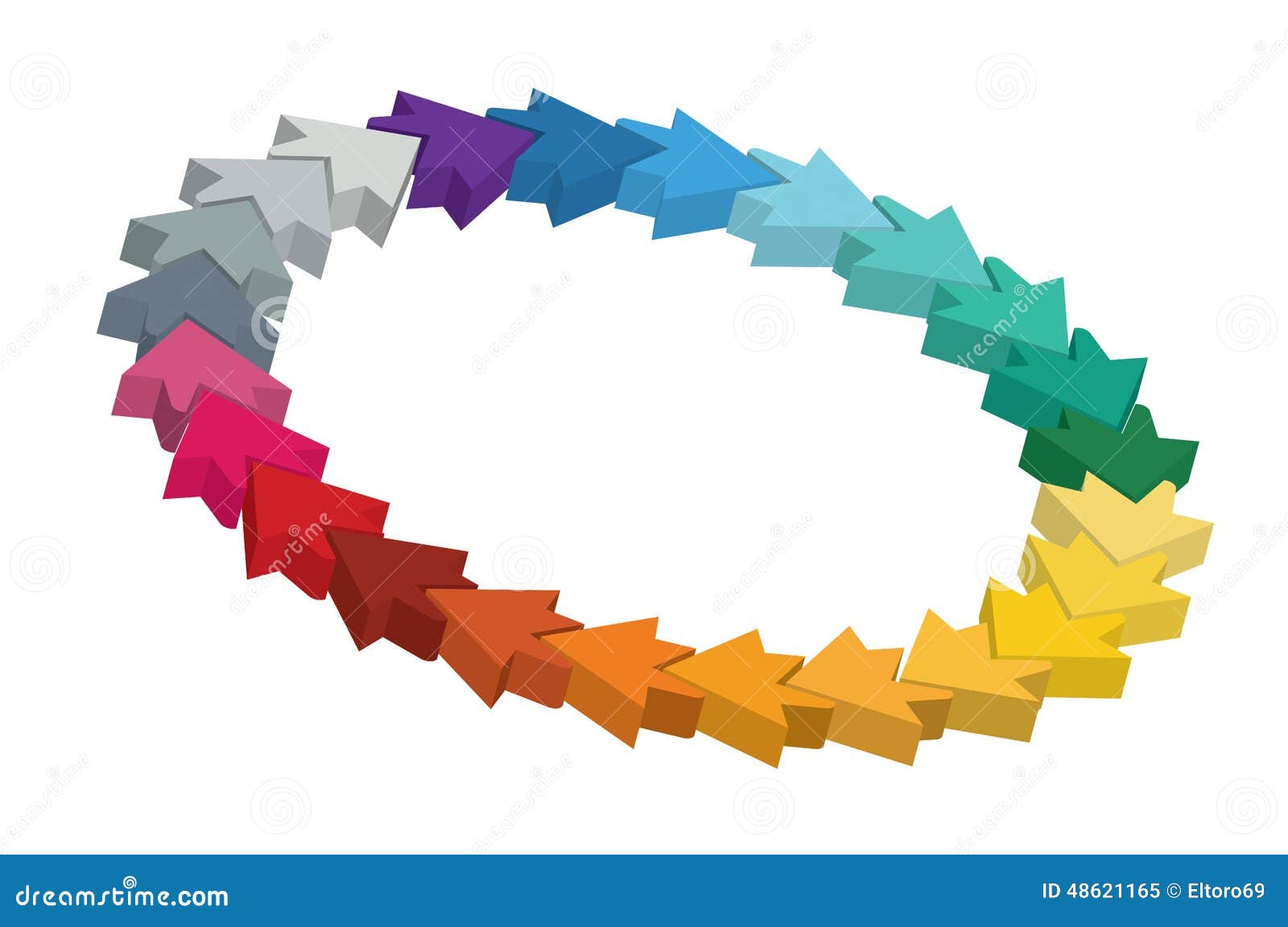 Editable Color Wheel Template Vector Illustration | CartoonDealer.com ...
