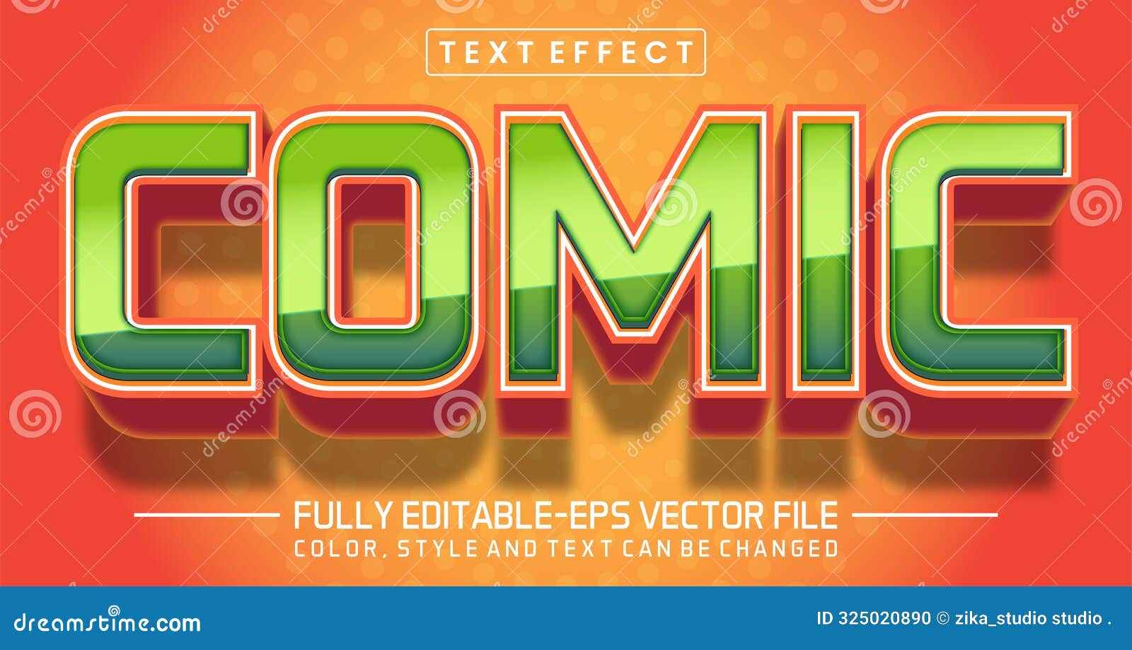 Editable Comic Text Style Effect - Text Style Concept Stock Vector ...