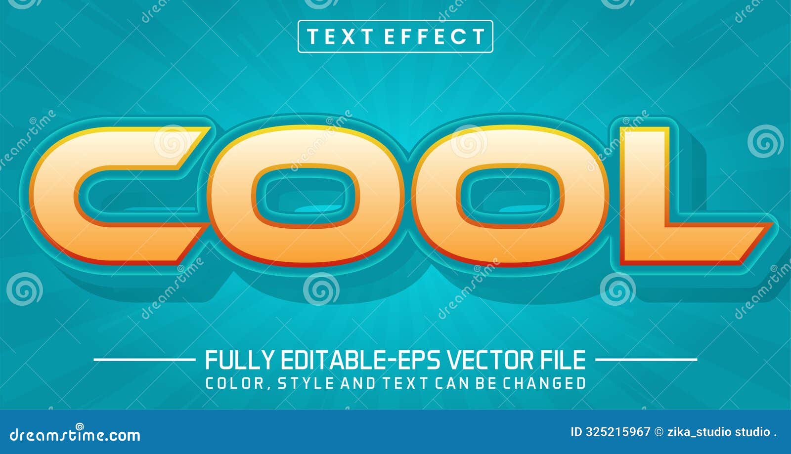 Editable Cool Text Style Effect - Text Style Concept Stock Vector ...