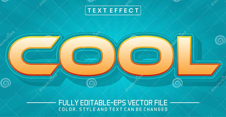 Editable Cool Text Style Effect - Text Style Concept Stock Vector - Illustration of alphabet ...