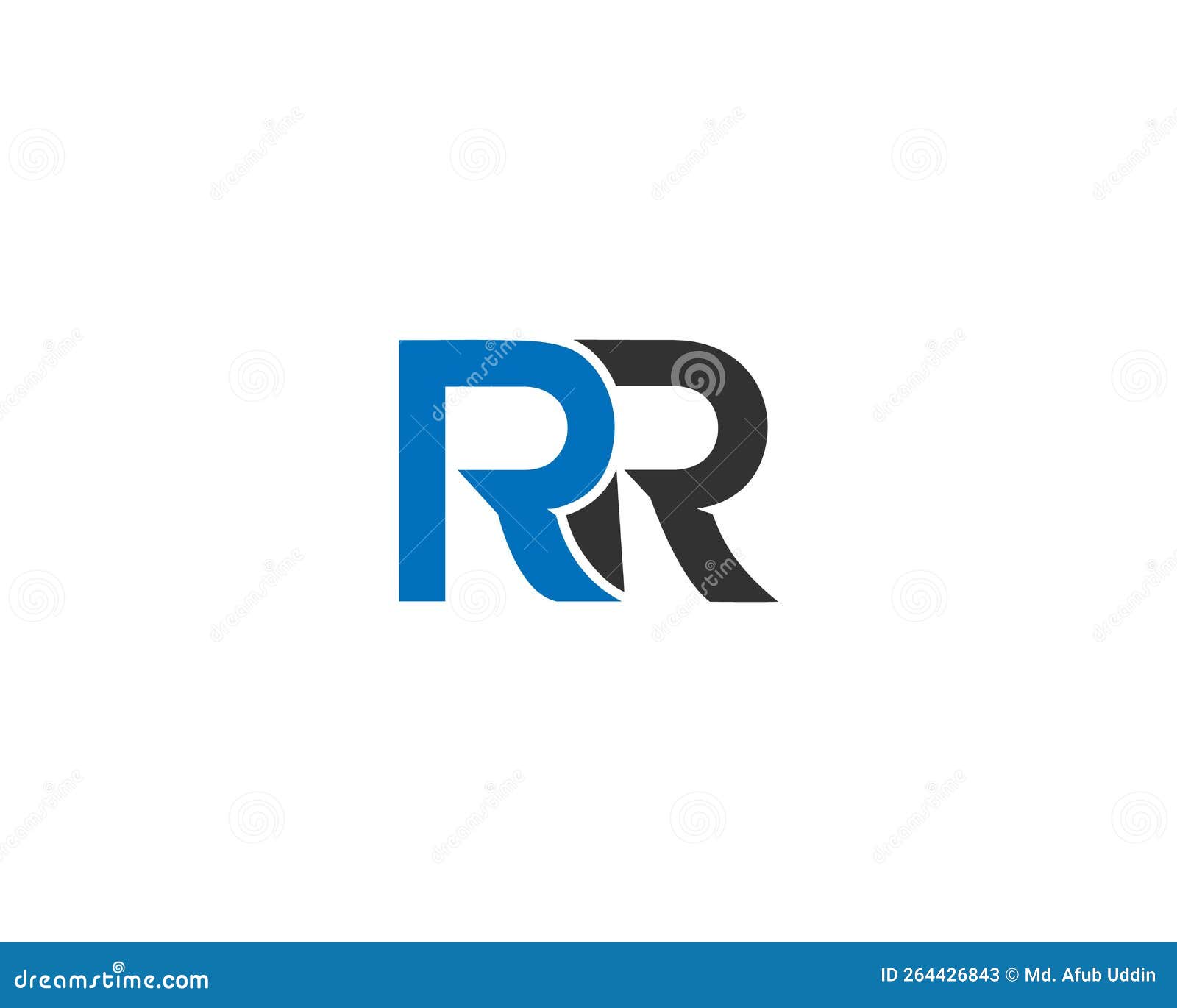 Editable Creative Letter RR Logo Design Stock Vector - Illustration of ...