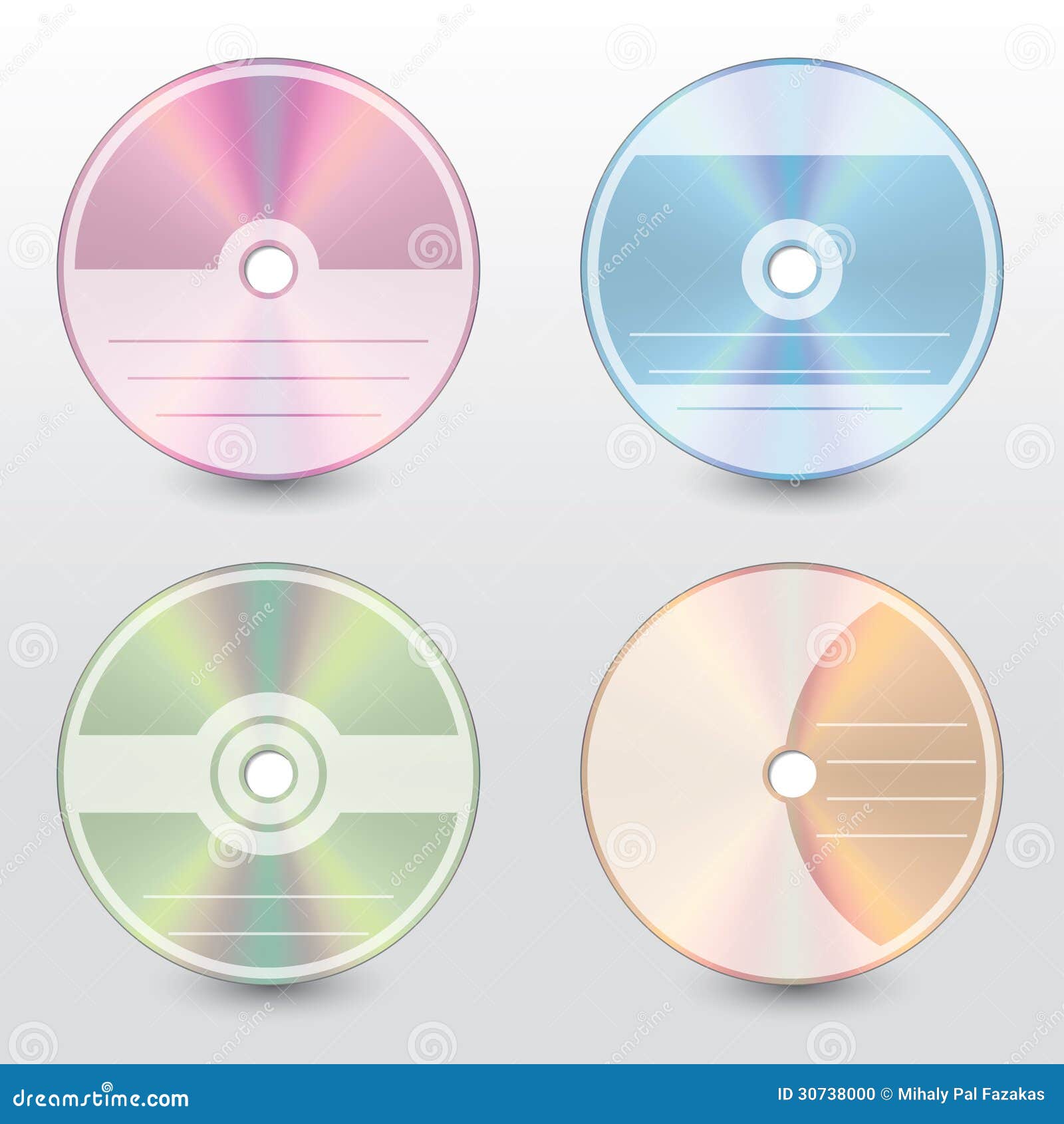 Editable and Customizable Disc Covers Stock Vector - Illustration of ...