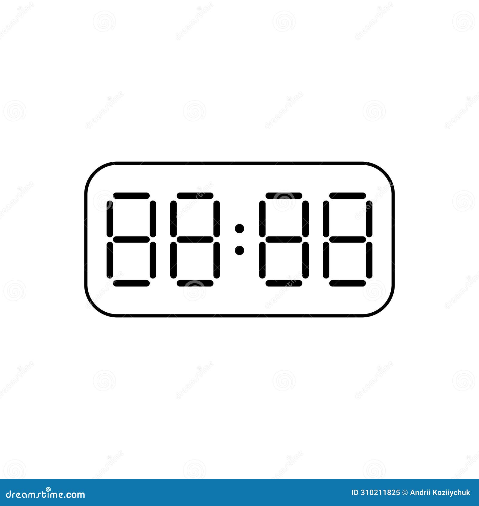 Editable Desk Clock Template. Desk Clock Template. Clock in Linear ...