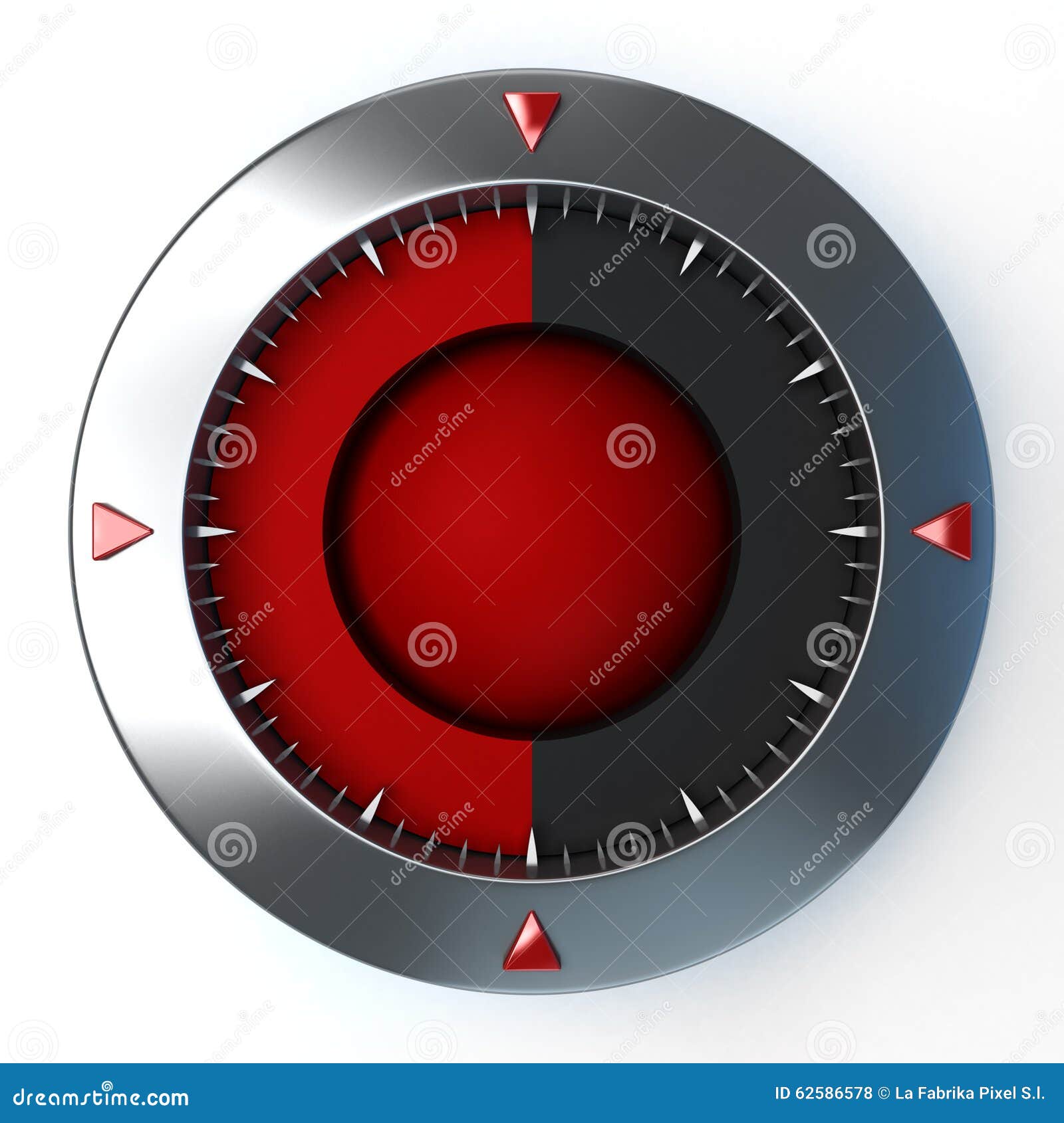 Dial Of The Compass Schematic Representation With An Arrow And Scale ...
