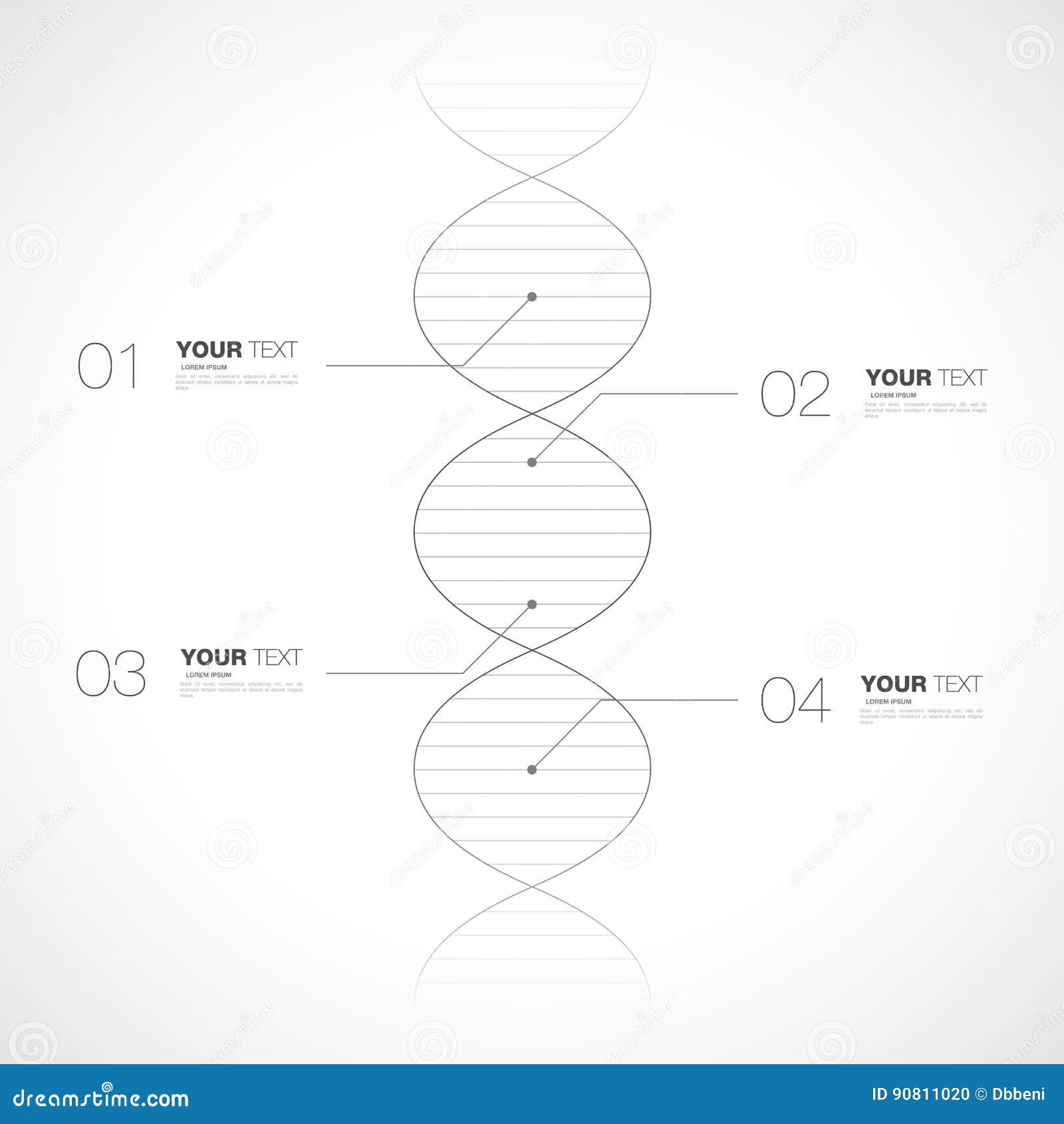 Editable Dna Infographic Design Isolated On White Background Vector ...