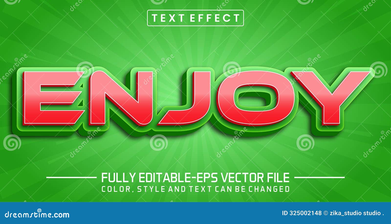 Editable Enjoy Text Style Effect - Text Style Concept Stock Vector ...