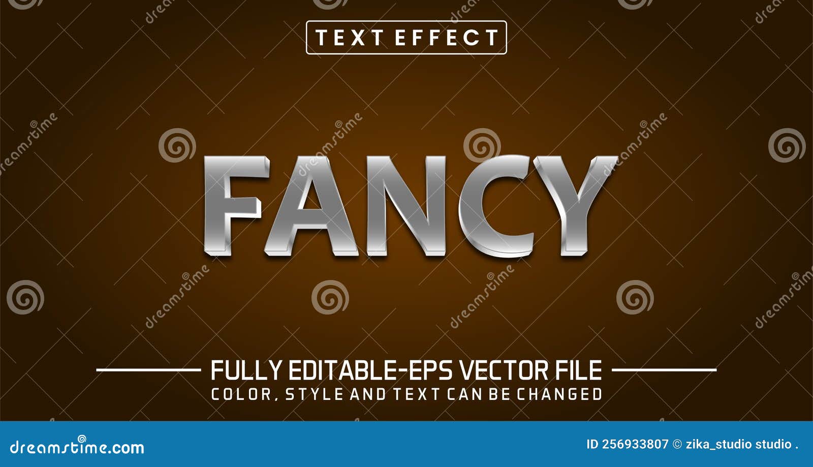 Editable Fancy text effect stock illustration. Illustration of ...