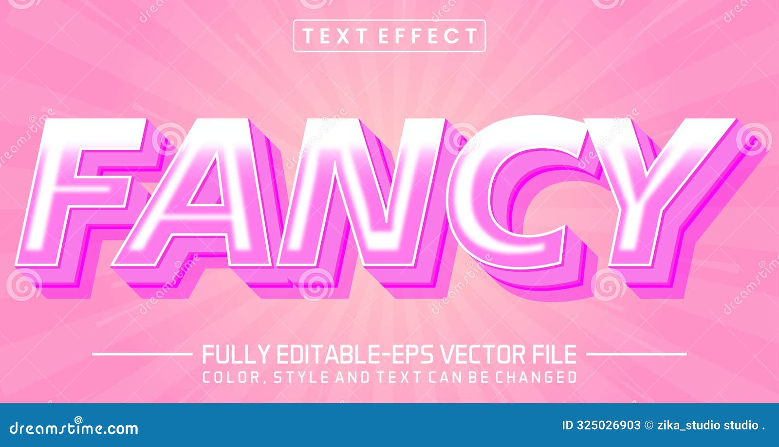 Editable Fancy Text Style Effect - Text Style Concept Stock Vector ...