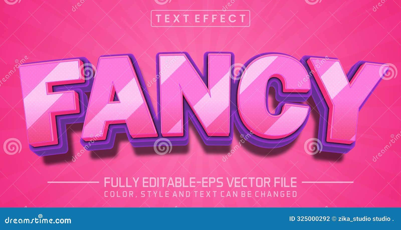 Editable Fancy Text Style Effect - Fancy Text Style Theme Stock Vector ...