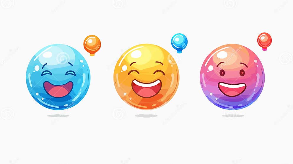 Editable Friendly Smiling Face Icon for Visual Messaging and User ...