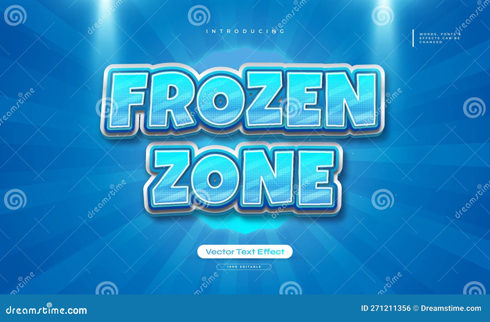Frozen Text Photoshop