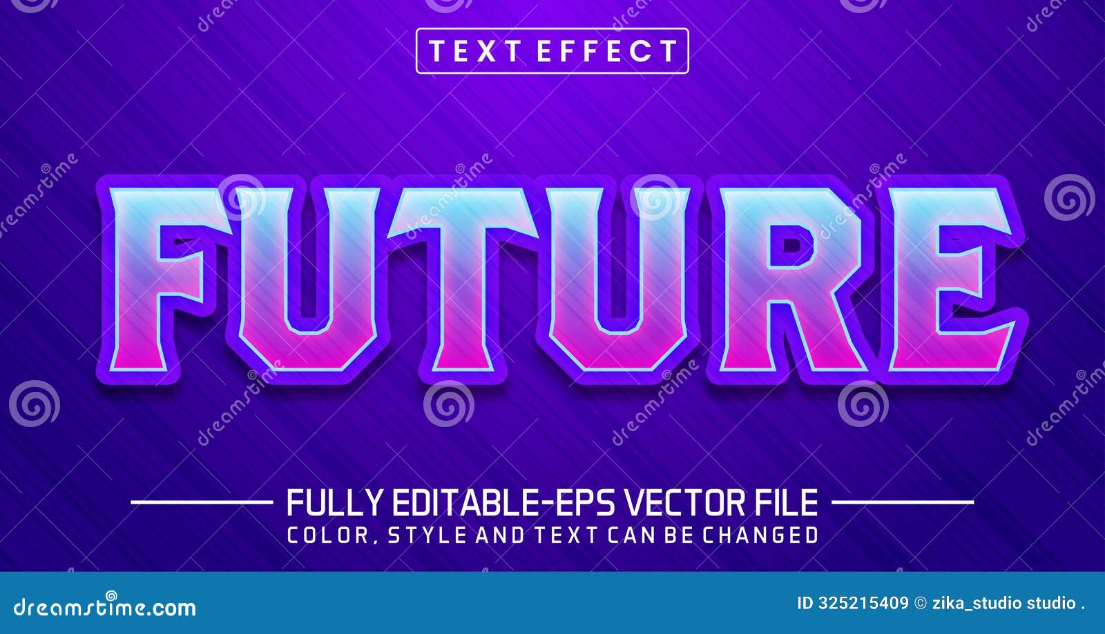 Editable Future Text Style Effect - Text Style Concept Stock ...