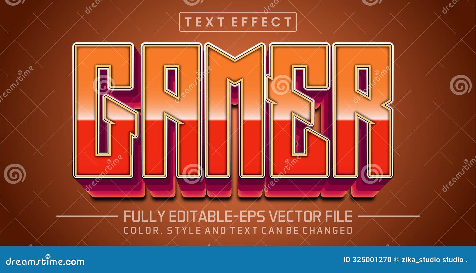 Editable Gamer Text Style Effect - Text Style Concept Stock Vector ...