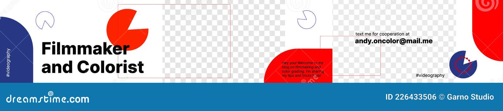 Editable Header For Filmmaker And Colorist Channel On Video Platform ...