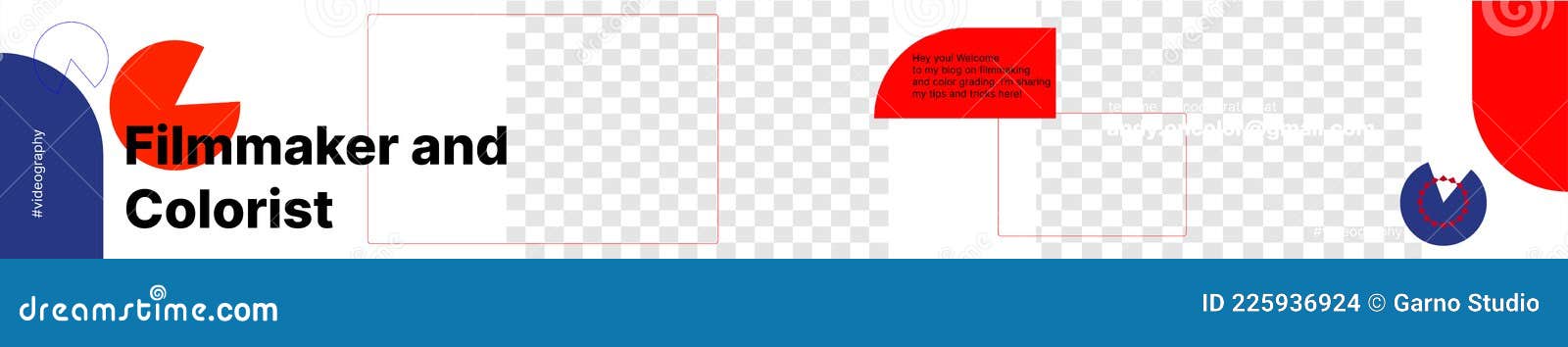 Editable Header For Filmmaker And Colorist Channel On Video Platform ...