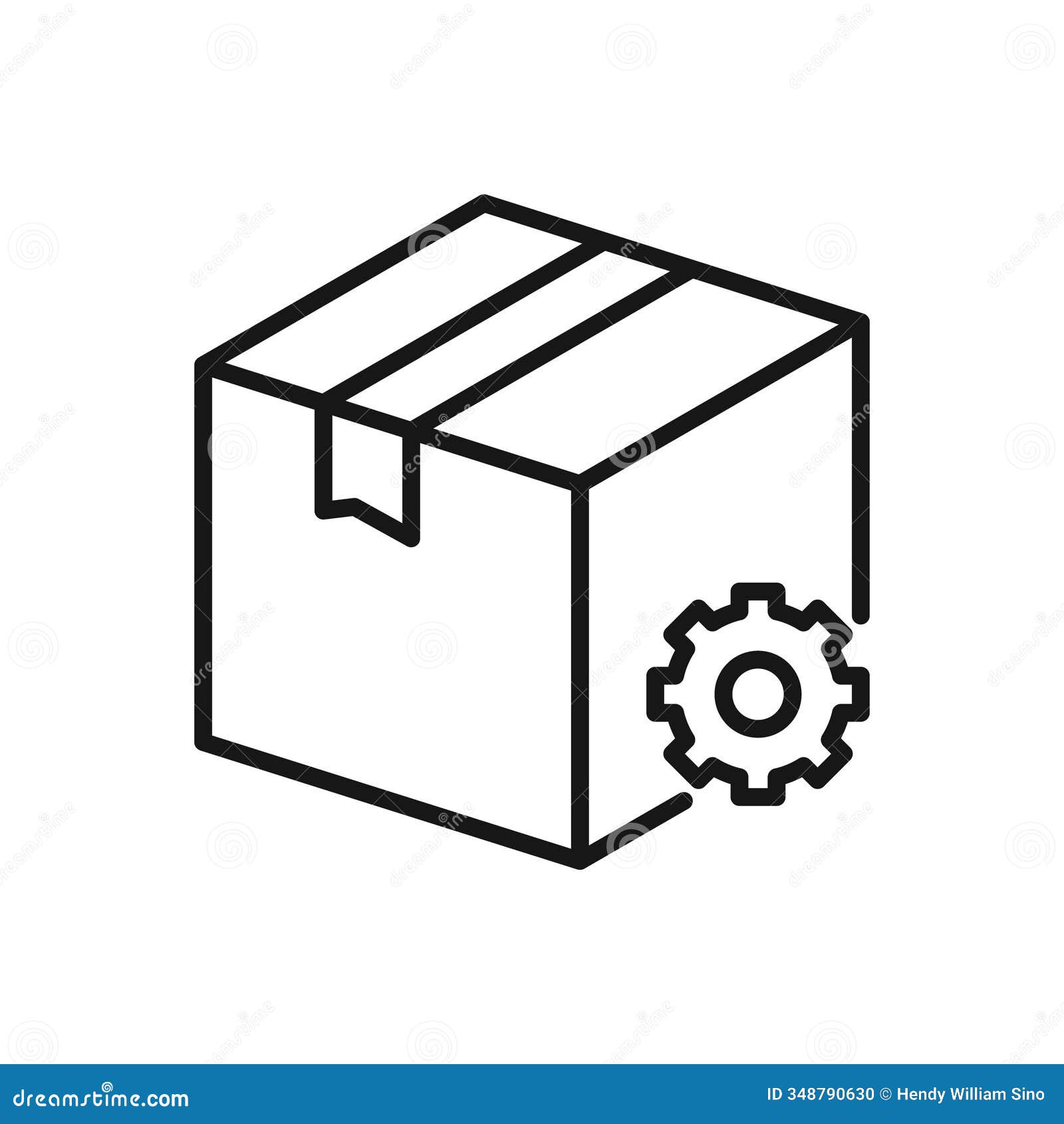 Editable Icon Of Adjustment Package Box, Vector Illustration Isolated ...