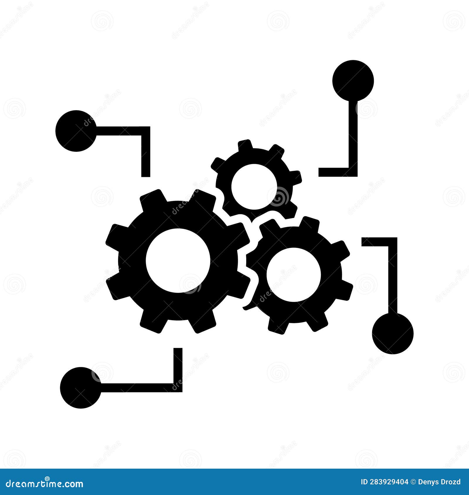Editable Icon Vector. Function Settings Illustration Sign. Automated ...