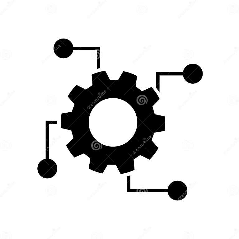Editable Icon Vector. Function Settings Illustration Sign. Automated System Symbol. Development ...