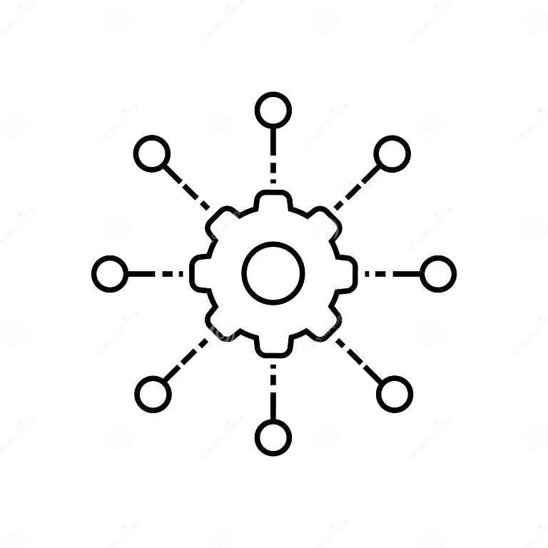 Editable Icon Vector. Function Settings Illustration Sign. Automated ...