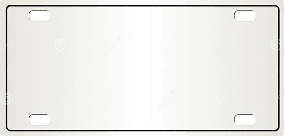 Editable License Plate stock vector. Illustration of editable - 10876616