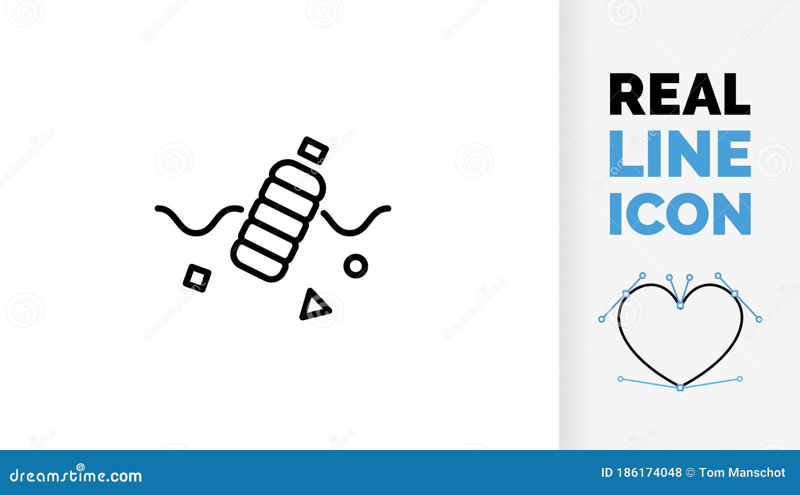 Editable Line Icon of Plastic Ocean and River Pollution Stock Vector ...