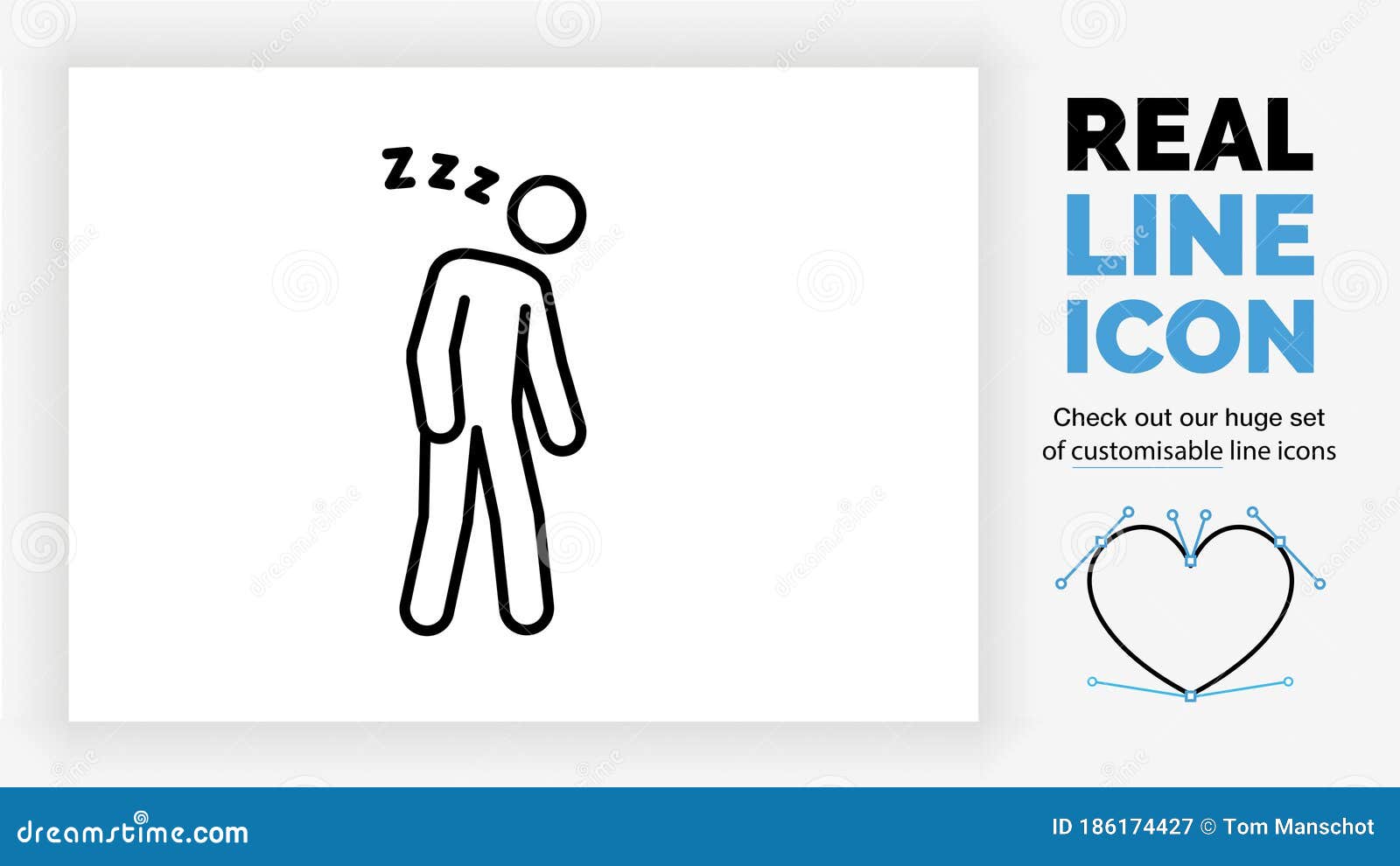 Tired Stick Man Or Stick Figure Sitting And Thinking Royalty-Free ...