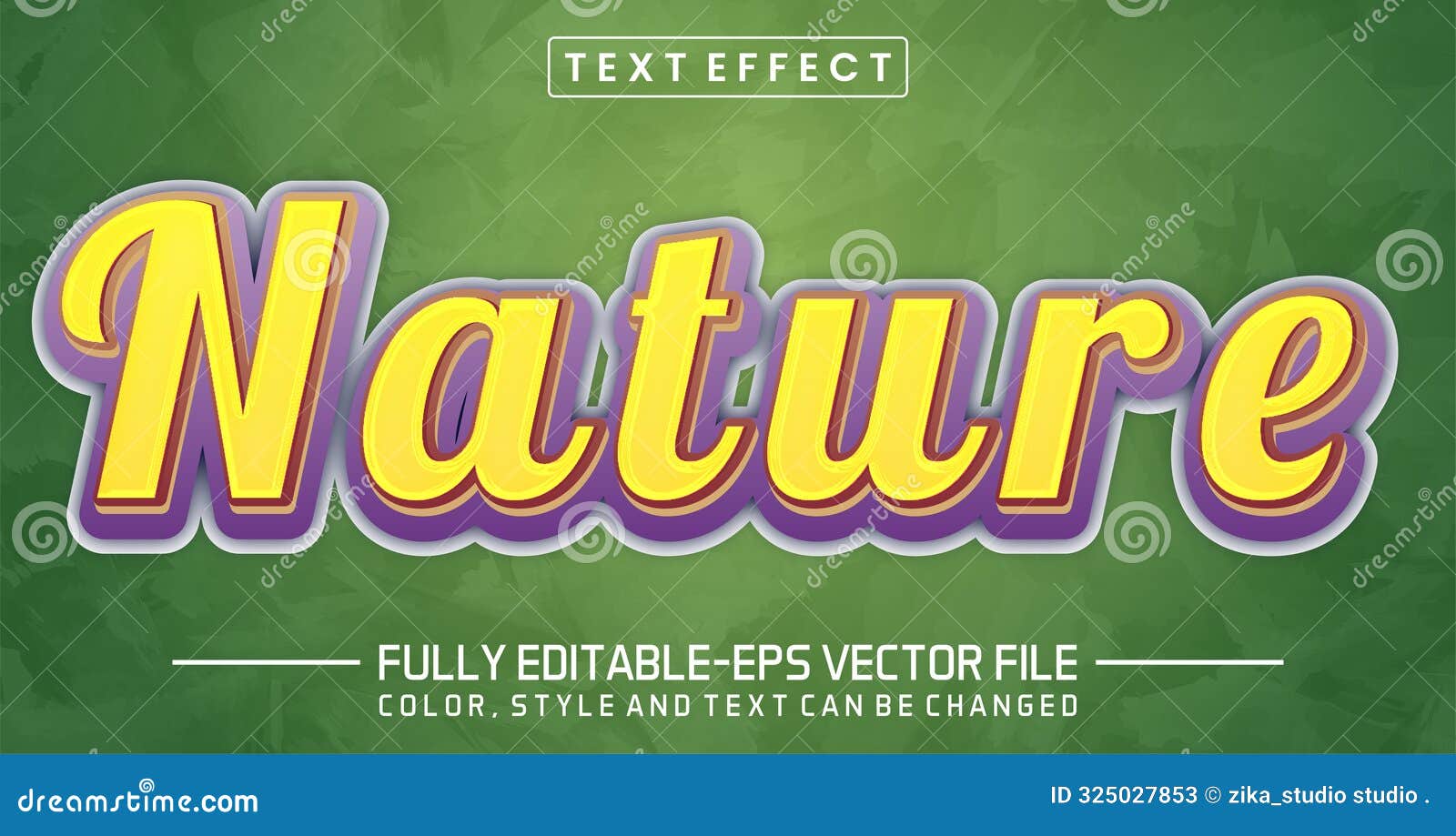 Editable Nature Text Style Effect - Text Style Concept Stock Vector ...