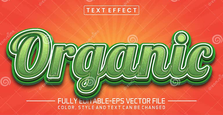 Editable Organic Text Style Effect - Organic Text Style Theme Stock ...