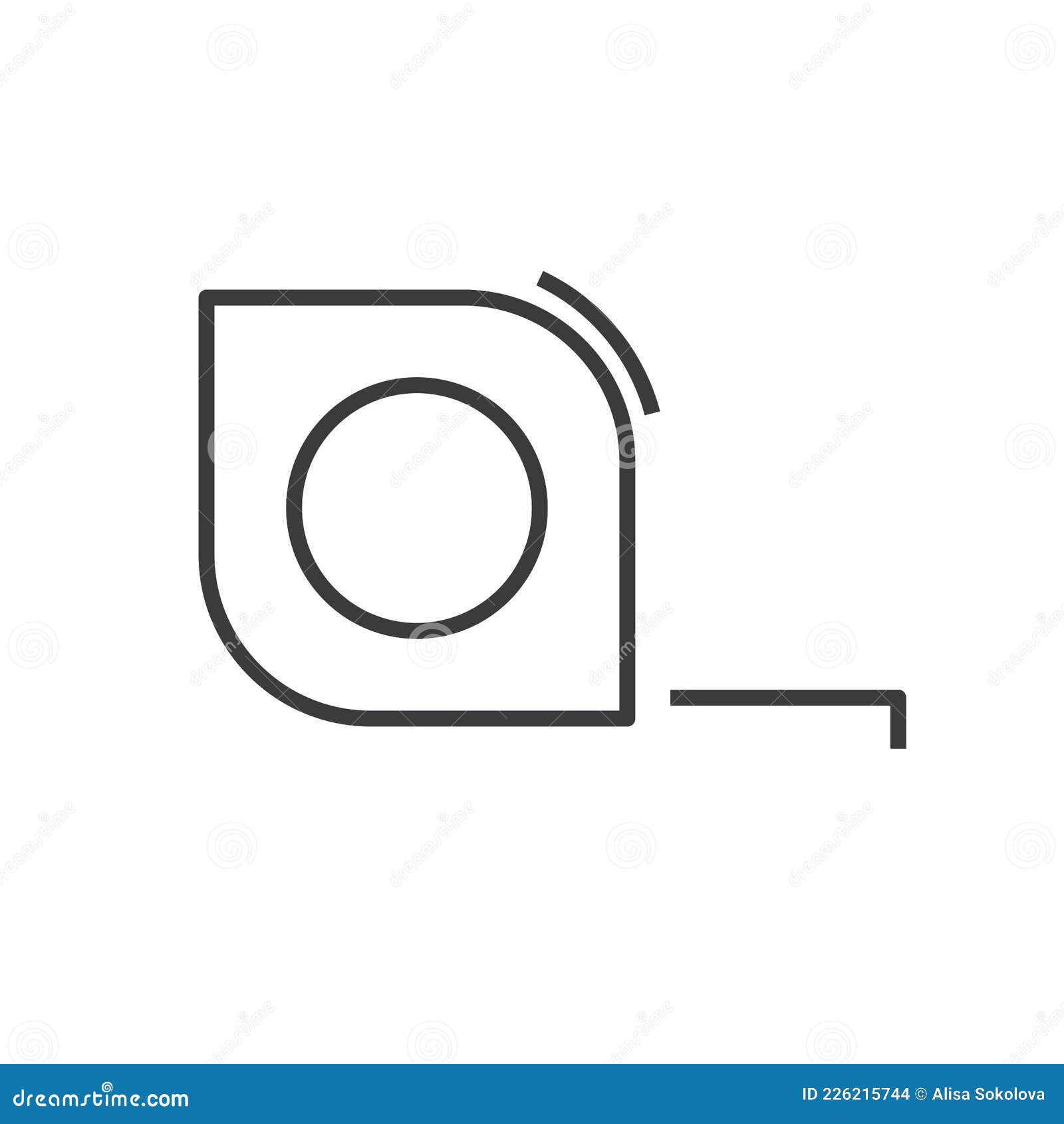 Editable Outline Ruler Vector Icon Isolated on White Transparent ...