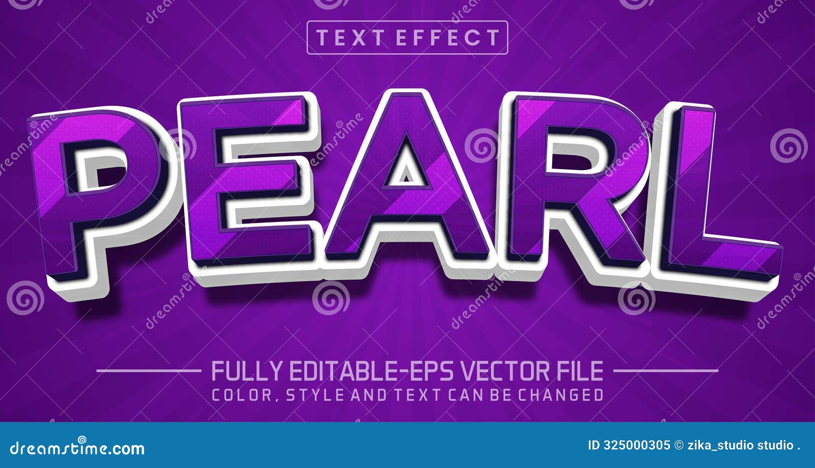 Editable Pearl Text Style Effect - Pearl Text Style Theme Stock Vector ...