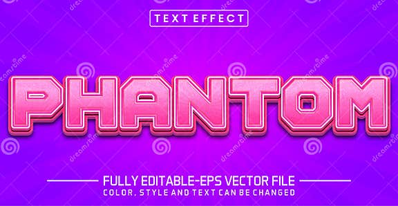 Editable Phantom Text Style Effect - Phantom Text Style Theme Stock ...