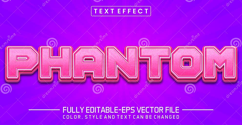 Editable Phantom Text Style Effect - Phantom Text Style Theme Stock ...