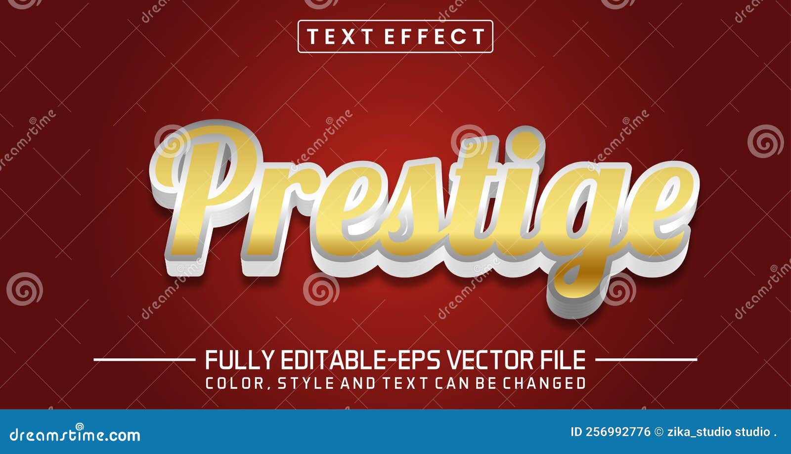 Editable Prestige Text Effect Stock Vector - Illustration of concept ...