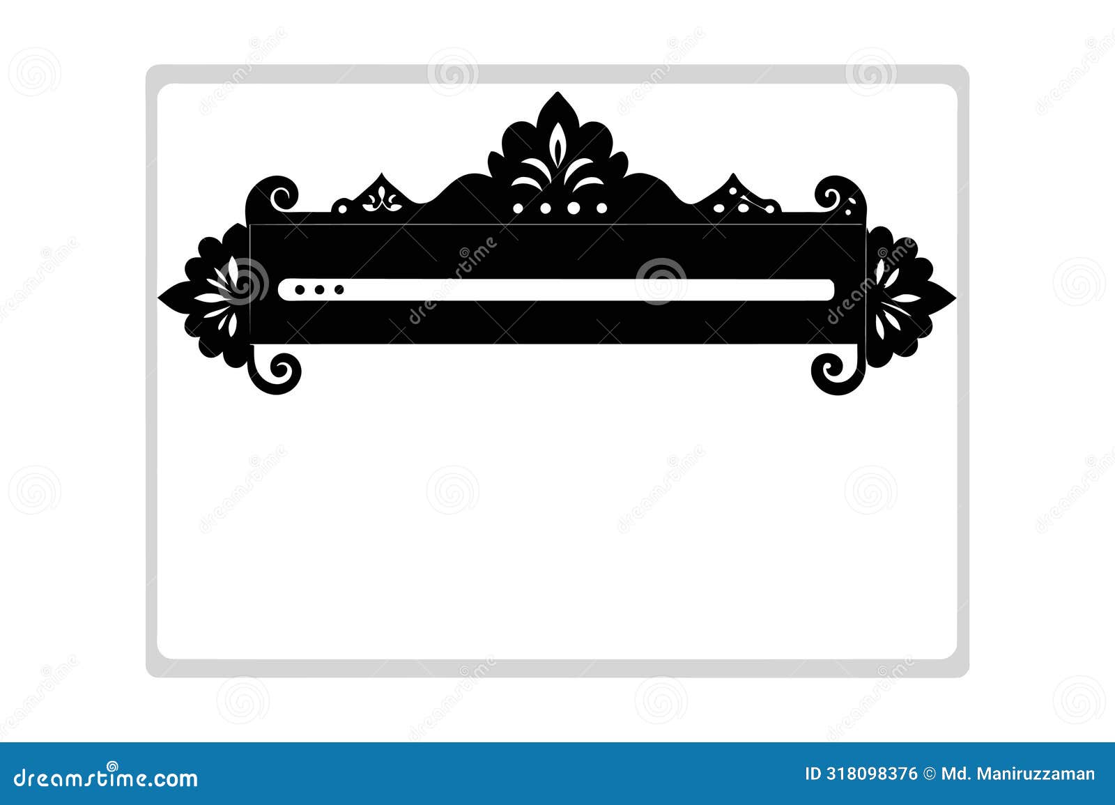 Unique Web Page with Text Bar Template Graphic. Stock Vector ...