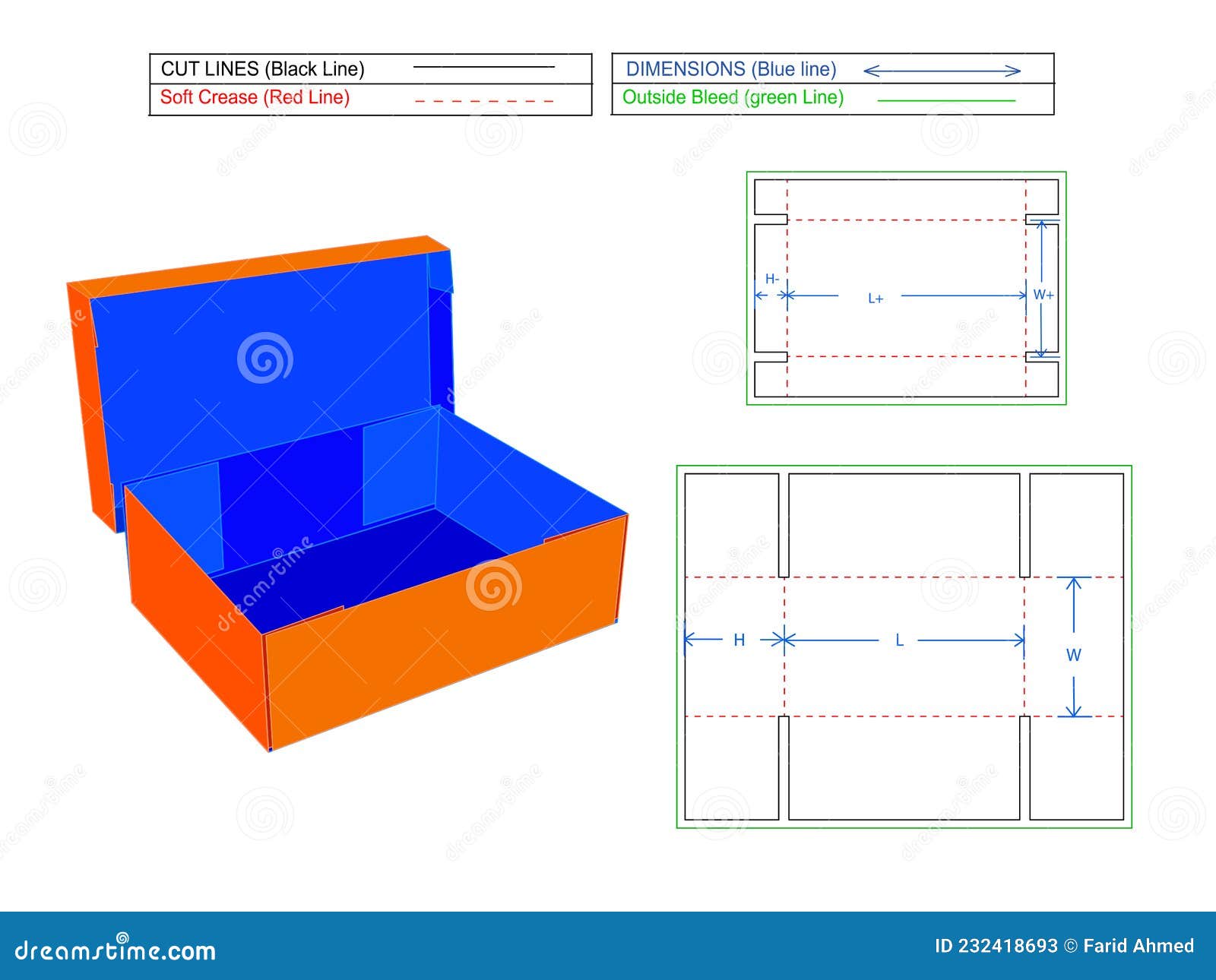 Editable Resizable Corrugated Carton Box Standard Box, Cardboard Carton ...