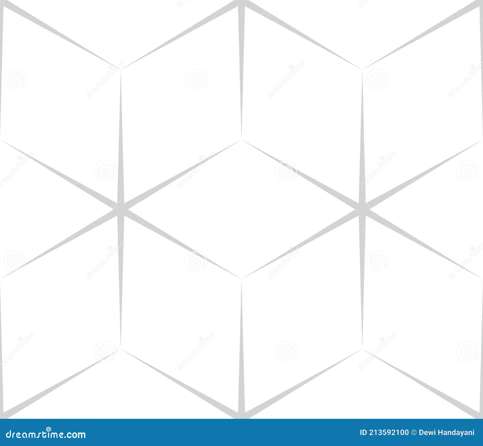 Editable Seamless Geometric Vector Tile for Hexagonal Pattern ...