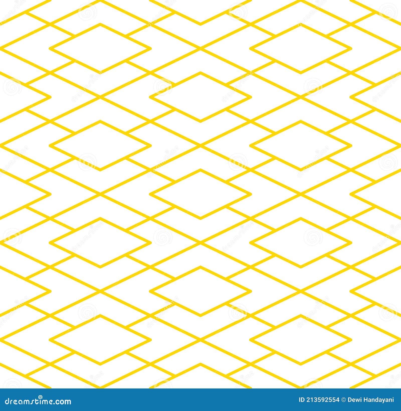 Editable Seamless Golden Trapezoid Pattern Tile Stock Vector ...