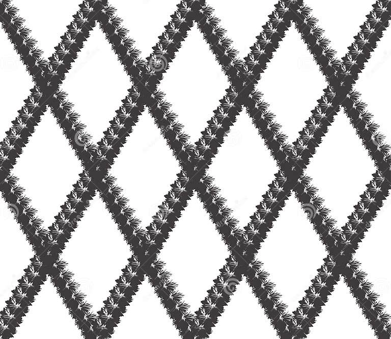 Seamless Pattern Design with Rhombus Carpet Texture Stock Vector ...