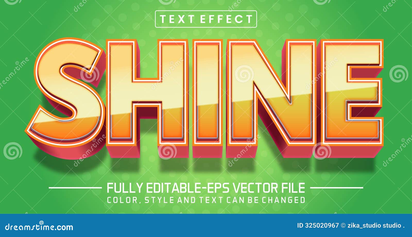 Editable Shine Text Style Effect - Text Style Concept Stock Vector - Illustration of shine ...