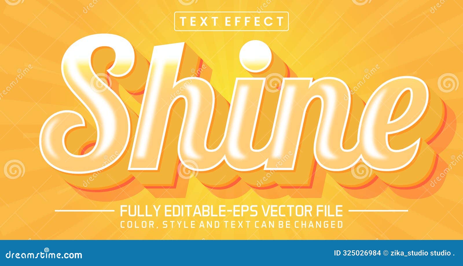 Editable Shine Text Style Effect - Text Style Concept Stock Vector ...