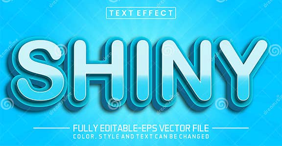 Editable Shiny Text Style Effect - Text Style Concept Stock Vector ...