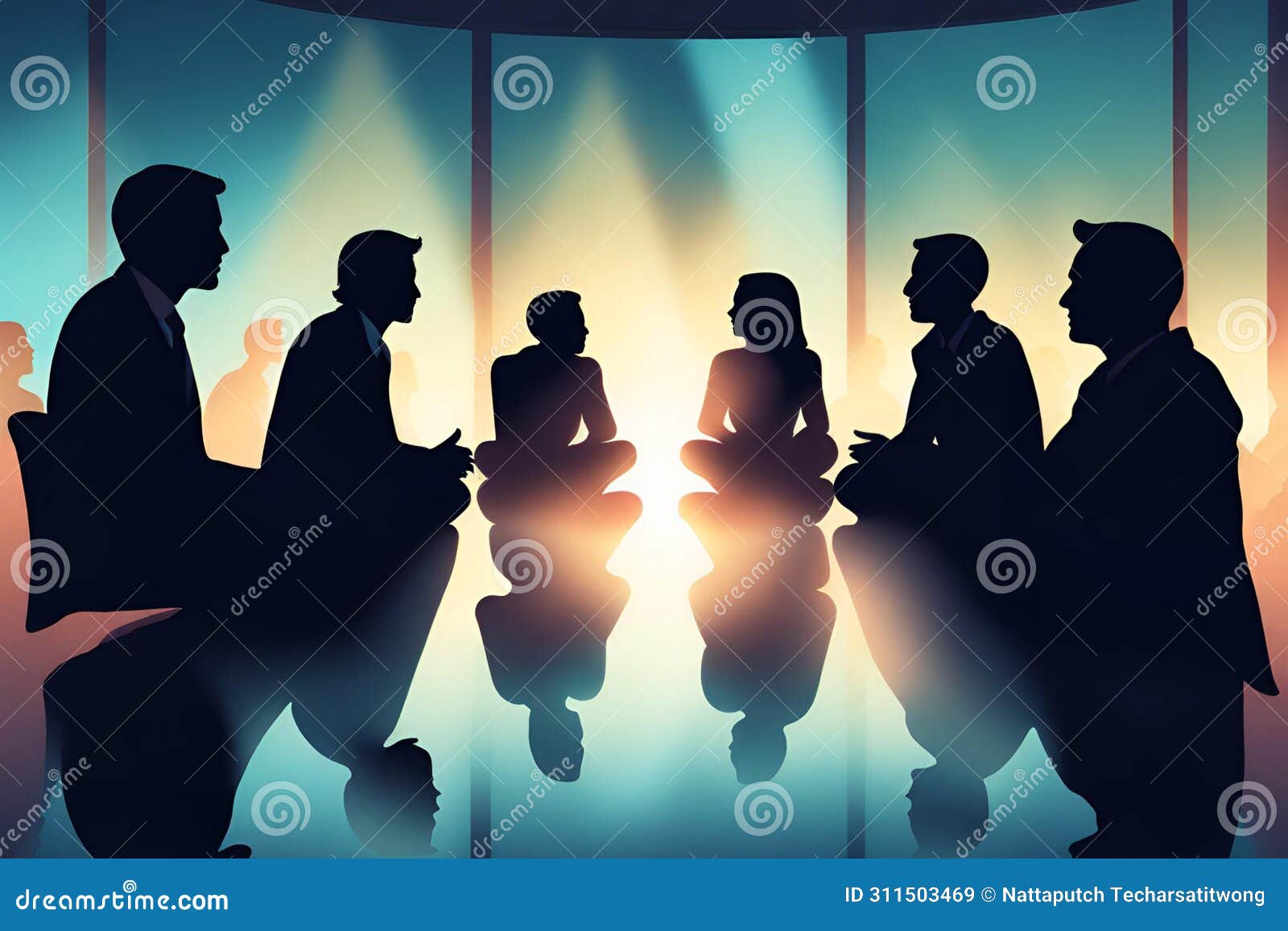 Editable EPS Joy Silhouette Illustrations Cartoon Vector ...