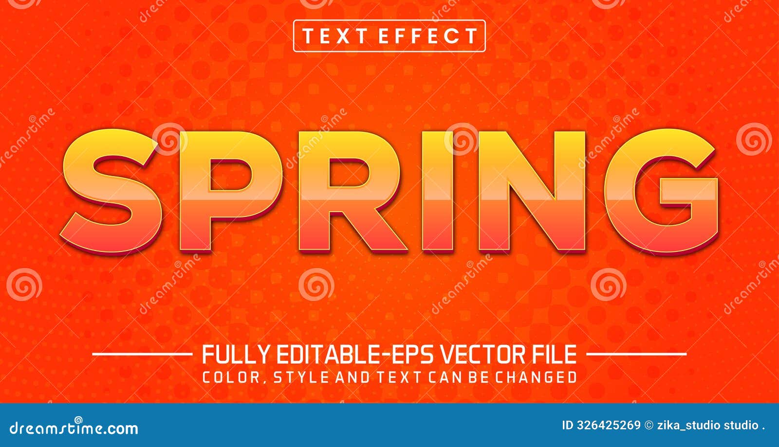 Editable Spring Text Style Effect - Text Style Concept Stock ...