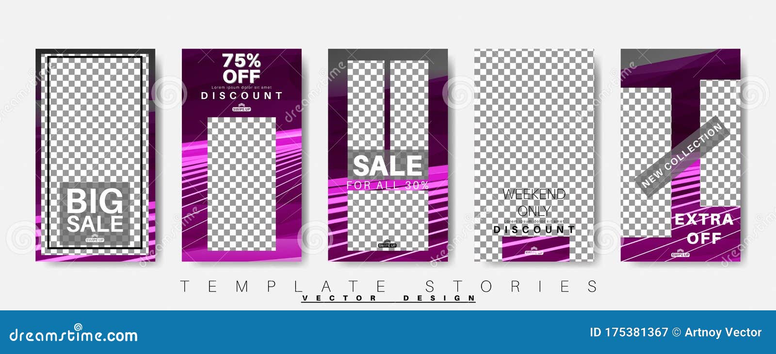 Editable Stories Background Template. Vector Design for Social Media ...