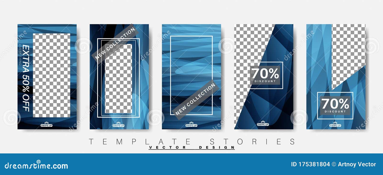 Editable Stories Template. Streaming. Mockup For Photo Isolated On ...