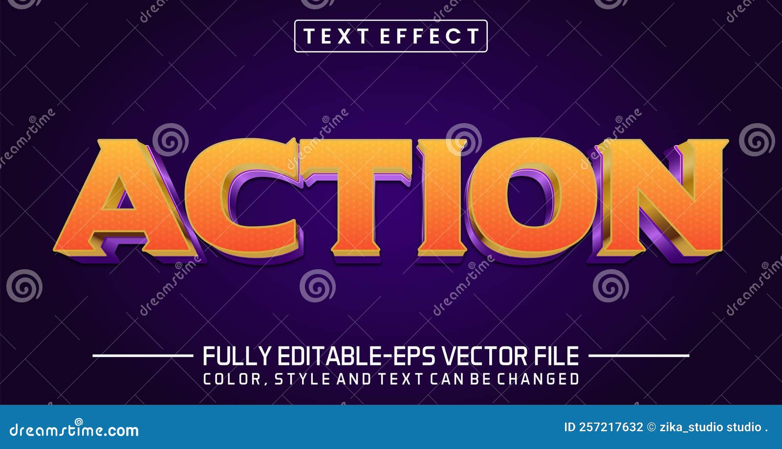Editable Text Effect - Action Text Style Concept Stock Vector ...